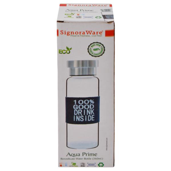 Signoraware Aqua Prime Cylindrical Glass Bottle 360 ml - JioMart