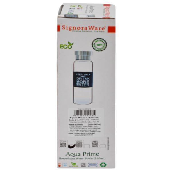 Signoraware Aqua Prime Cylindrical Glass Bottle 360 ml - JioMart