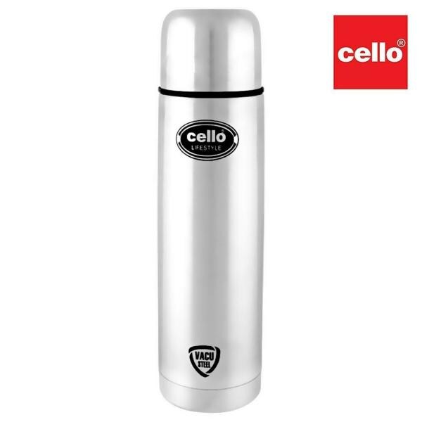 Cello Flip Style Silver Stainless Steel Bottle 1 L - JioMart