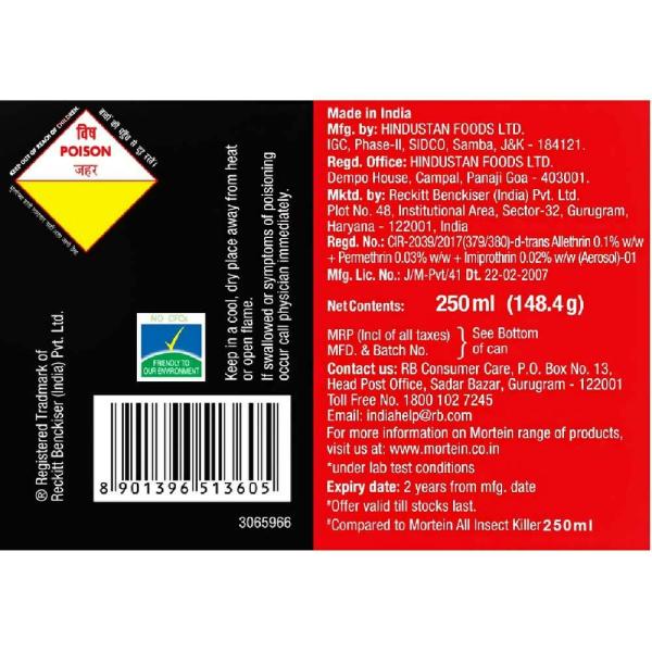 Mortein 2-In-1 All Insect Killer Spray 250 ml - JioMart
