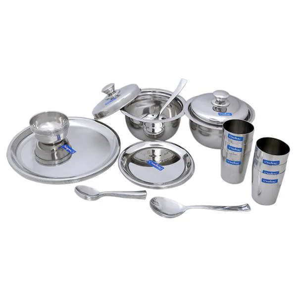 Neelam Steel Dinner Set (36 pcs) - JioMart