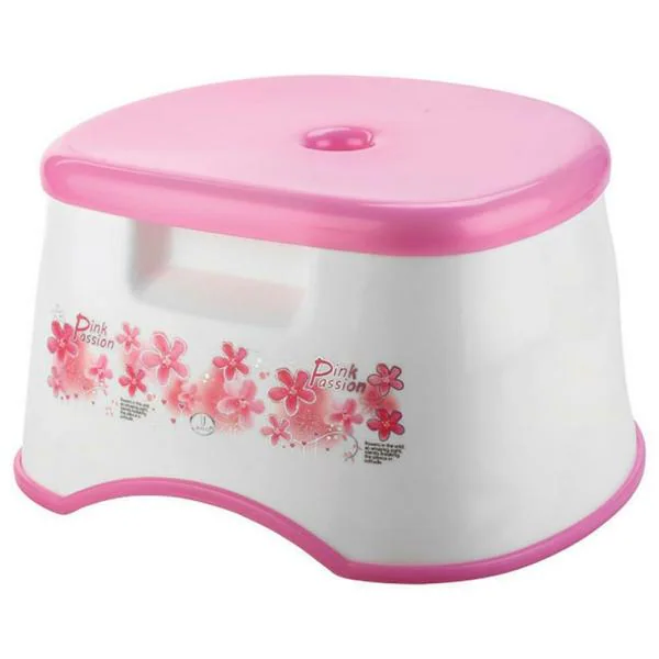 Joyo Super Pink Printed Small Plastic Bath Stool - JioMart