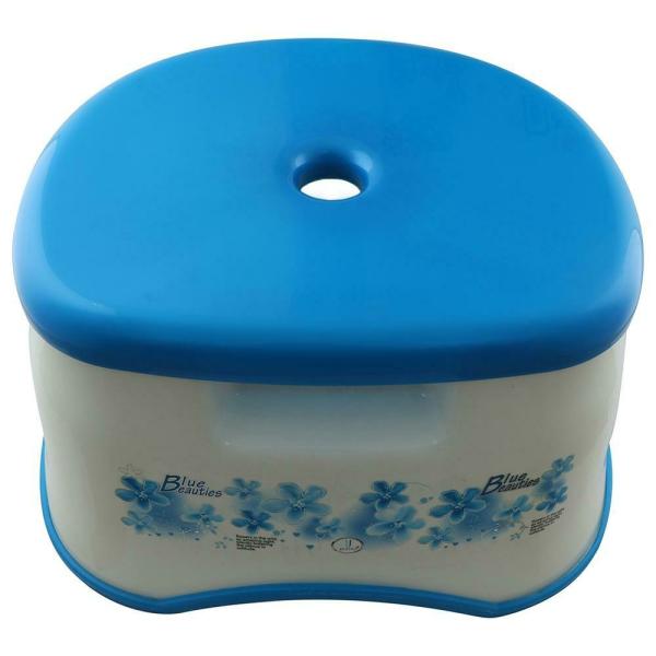 Joyo Super Blue Printed Small Plastic Bath Stool - JioMart