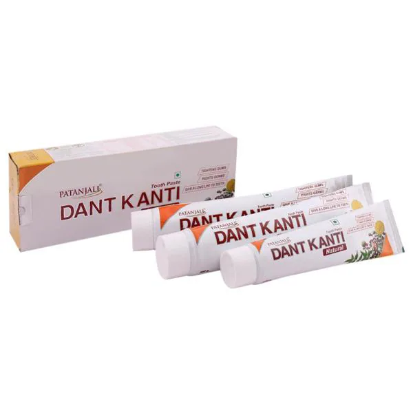 Patanjali Dant Kanti Natural Toothpaste (200 + 200 + 100) g - JioMart