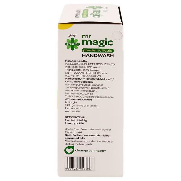 Godrej Protekt Mr. Magic Powder To Liquid Handwash Combo Pack (Bottle ...