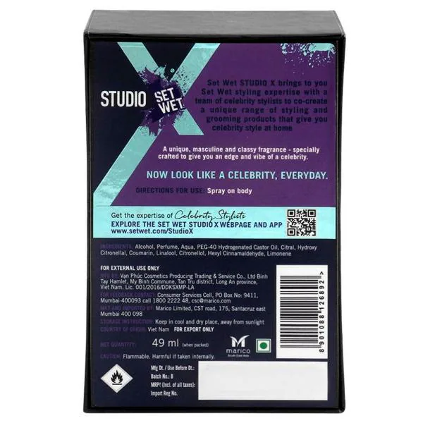Set Wet Studio X Edge Perfume Spray 49 ml - JioMart