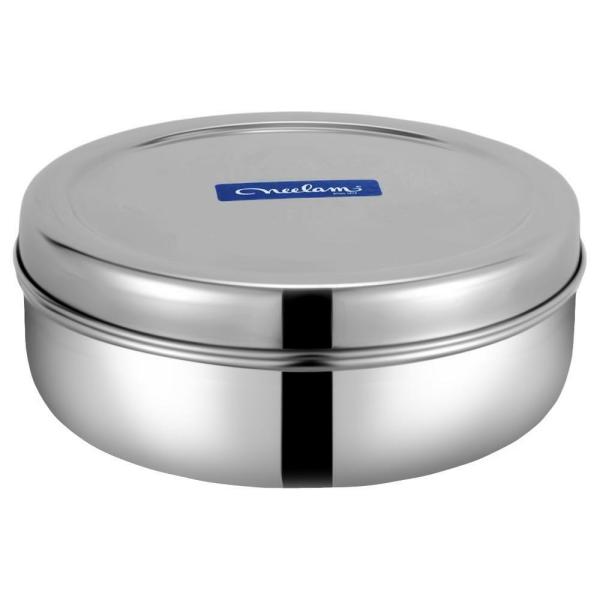 Neelam Round Stainless Steel Puri Dabba 300 ml - JioMart