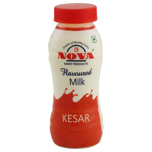 Nova Kesar Flavoured Milk 160 ml (Bottle) - JioMart
