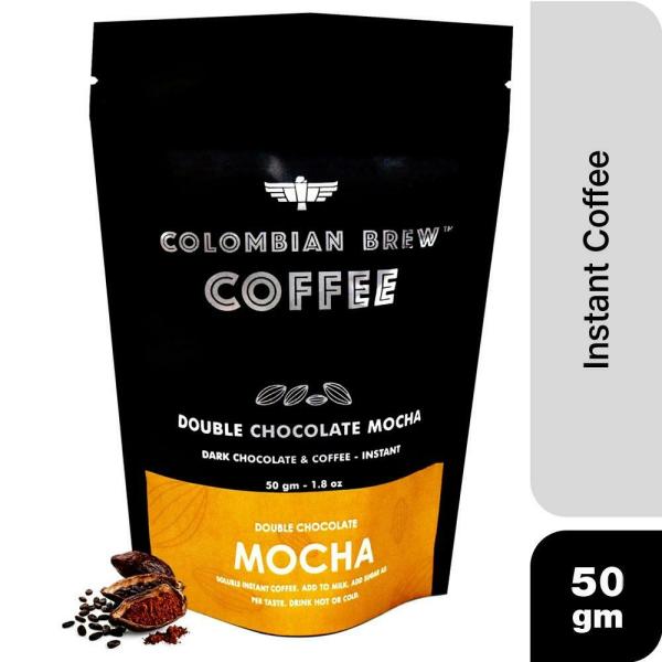 Columbia Brew Double Chocolate Mocha Instant Coffee 50 g - JioMart
