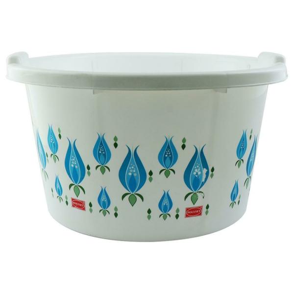 Polyset Flora Blue Printed Plastic Deep Tub 20 L - JioMart