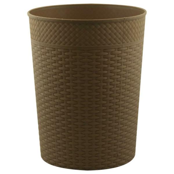 Polyset Eden Sandy Brown Plastic Dustbin 9.8 L - JioMart