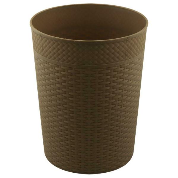 Polyset Eden Sandy Brown Plastic Dustbin 9.8 L - JioMart
