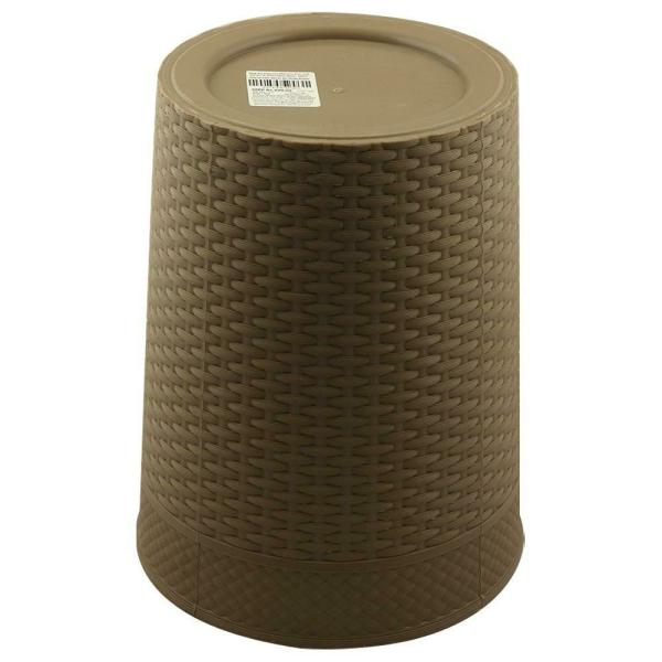 Polyset Eden Sandy Brown Plastic Dustbin 9.8 L - JioMart