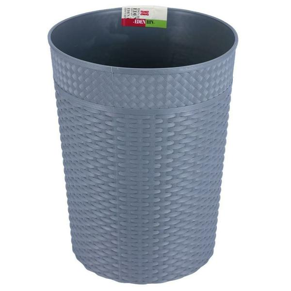 Polyset Eden Silver Plastic Dustbin 9.8 L - JioMart