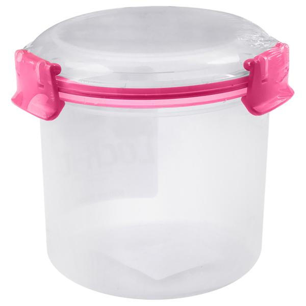Polyset Lock-It Pink Round Plastic Container 600 ml - JioMart