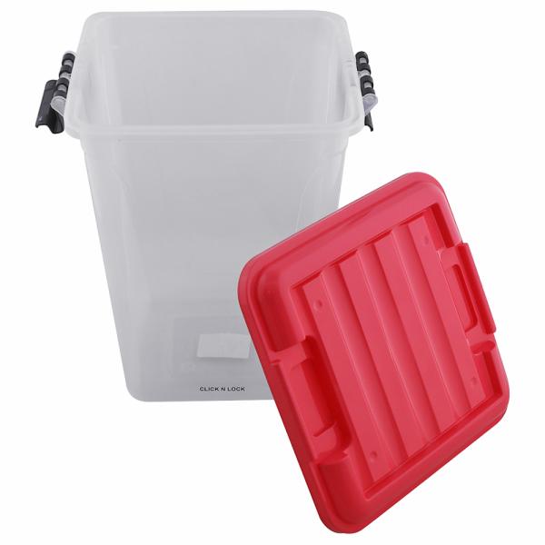 Polyset Click N Lock Pink Rectangular Plastic Container 12 L - JioMart