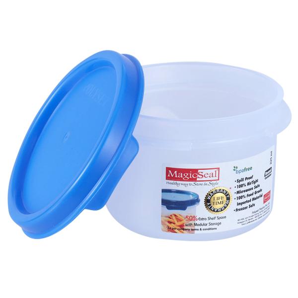 Polyset Magic Seal Blue Round Plastic Container 225 ml - JioMart