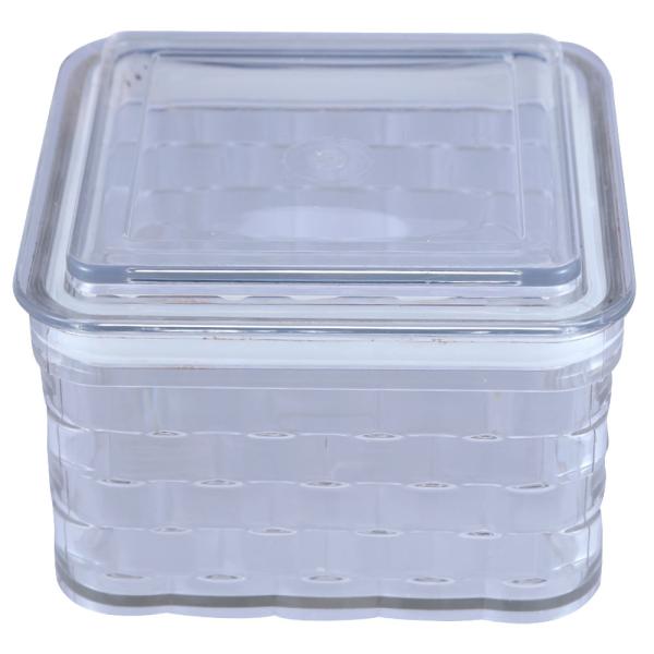 Polyset Prism Transparent Rectangular Plastic Container 500 ml (No. 1 ...