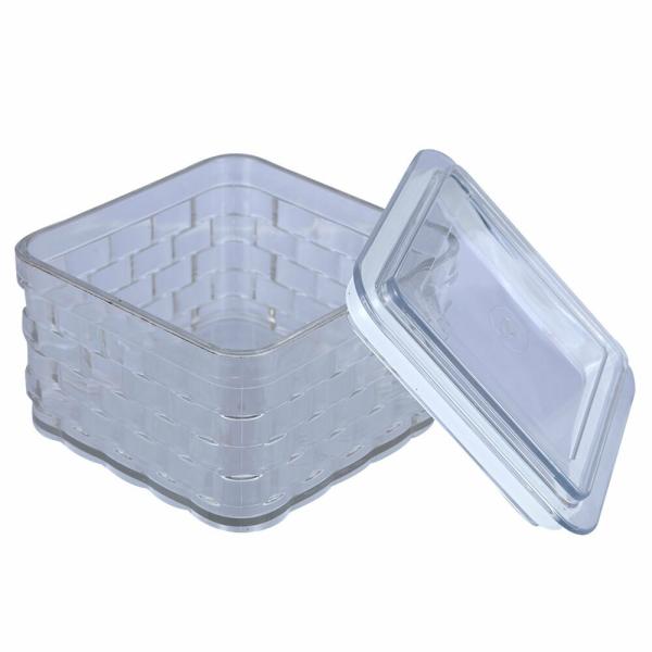 Polyset Prism Transparent Rectangular Plastic Container 500 ml (No. 1 ...