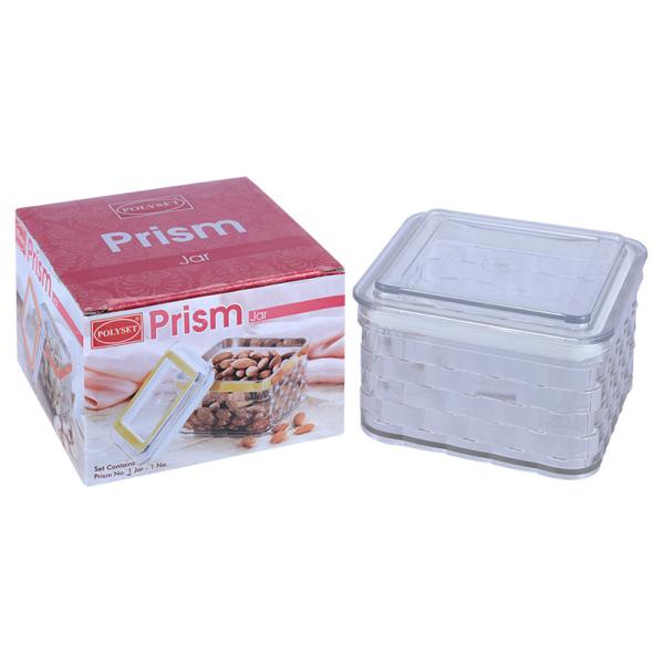 Polyset Prism Transparent Rectangular Plastic Container 500 ml (No. 1 ...