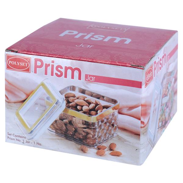 Polyset Prism Transparent Rectangular Plastic Container 500 ml (No. 1 ...