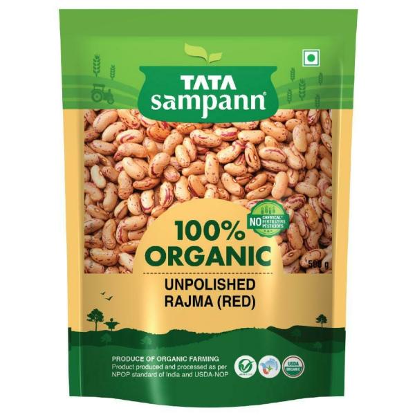 Tata Sampann Organic Red Rajma 500 g - JioMart
