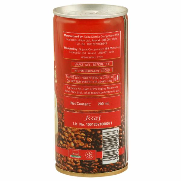 Amul Kool Cafe Hazelnut Flavoured Milk 200 ml (Can) - JioMart