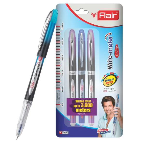 Flair Writometer Gel Pen (Pack of 3) - JioMart