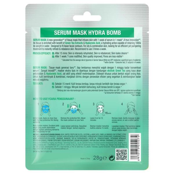 Garnier Hydra Bomb Serum Mask 28 g - JioMart