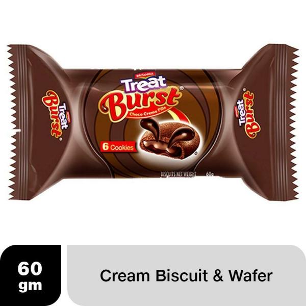 Britannia Treat Burst Choco Cream Fill Biscuits 60 g - JioMart