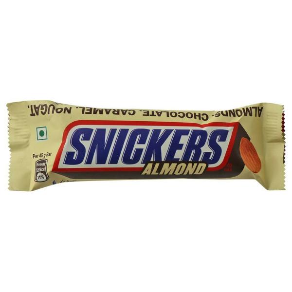 Snickers Almond Chocolate Bar 45 g - JioMart