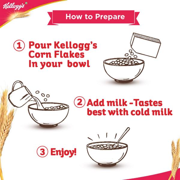 Kellogg's Corn Flakes With Real Rose & Badam 120 g - JioMart