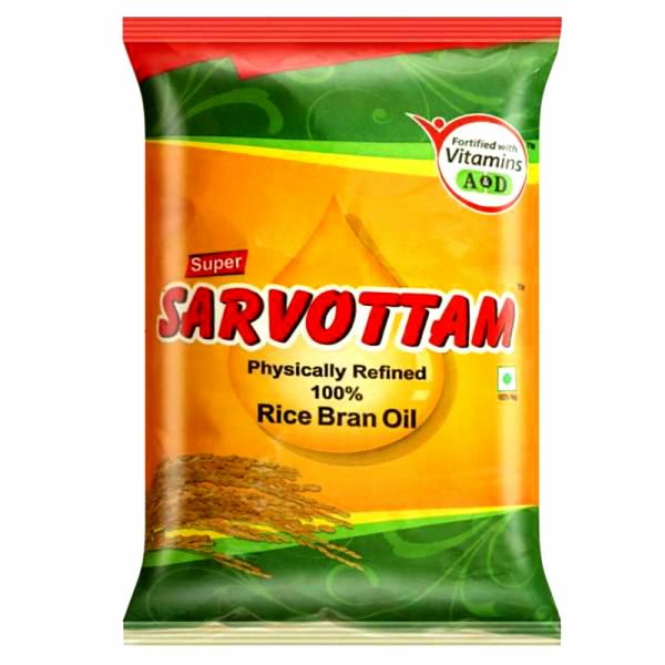 Super Sarvottam Physically Refined Rice Bran Oil 1 L - JioMart