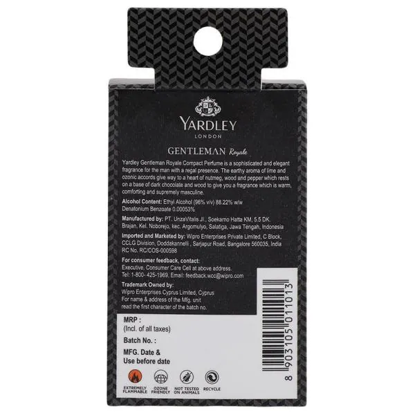 Yardley London Gentleman Royale Compact Perfume 18 ml - JioMart