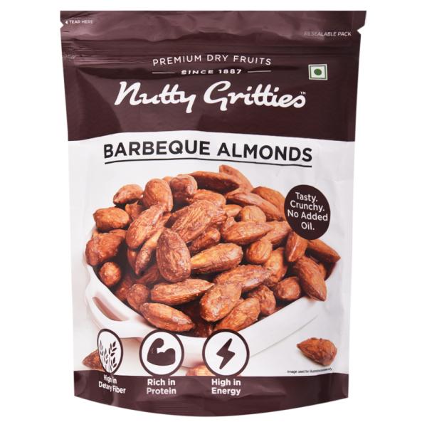 Nutty Gritties Barbeque Almonds 200 g - JioMart