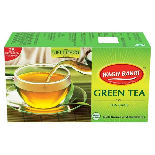 Wagh Bakri Natural Green Tea Bags 25 pcs - JioMart