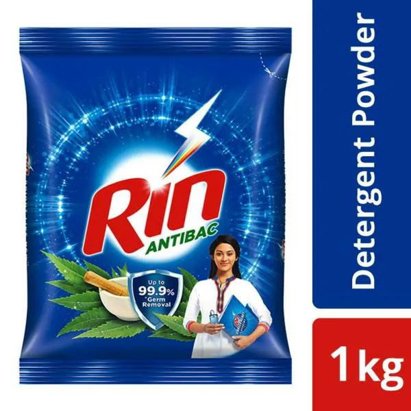 Rin Anti Bacterial Detergent Powder 1 kg - JioMart