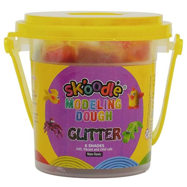 Skoodle Glitter Modeling Dough Kit (6 Shades) (3+ Years) - JioMart