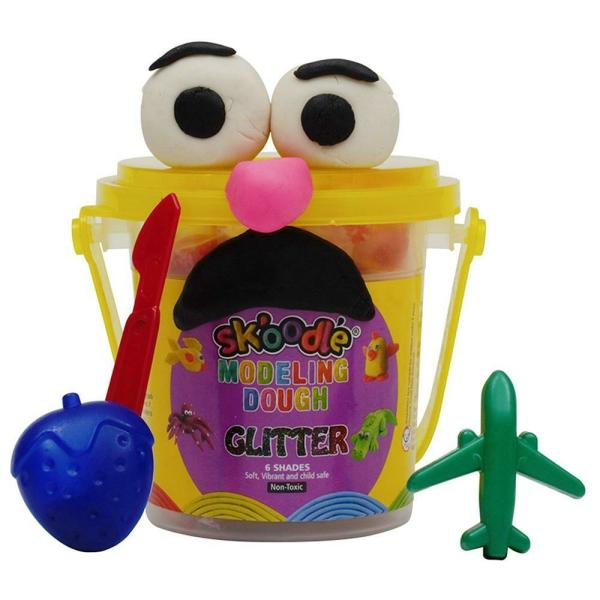 Skoodle Glitter Modeling Dough Kit (6 Shades) (3+ Years) - JioMart