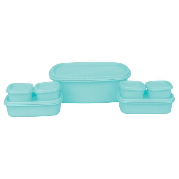 Princeware Assorted Rectangular Plastic Container Set 4.2 L (7 pcs ...