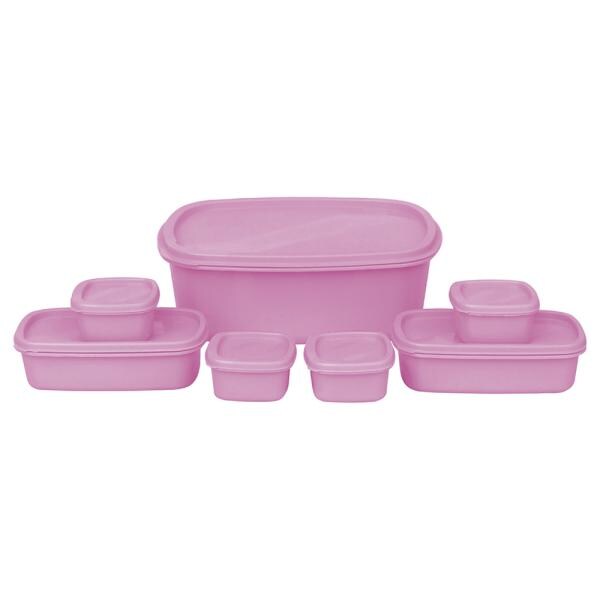 Princeware Assorted Rectangular Plastic Container Set 4.2 L (7 pcs ...