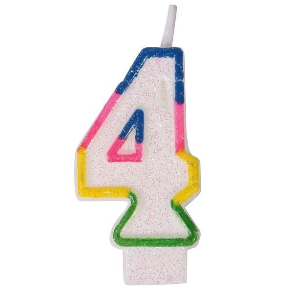 Party Kingdom Small Number Four Candle - JioMart