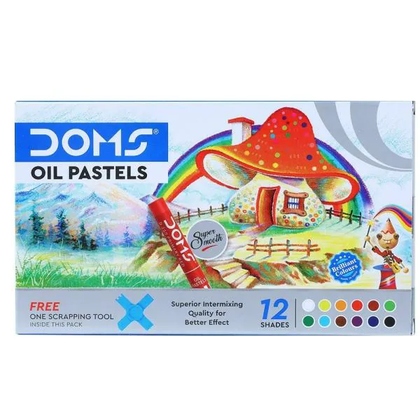 Doms Oil Pastels (12 Shades) - JioMart