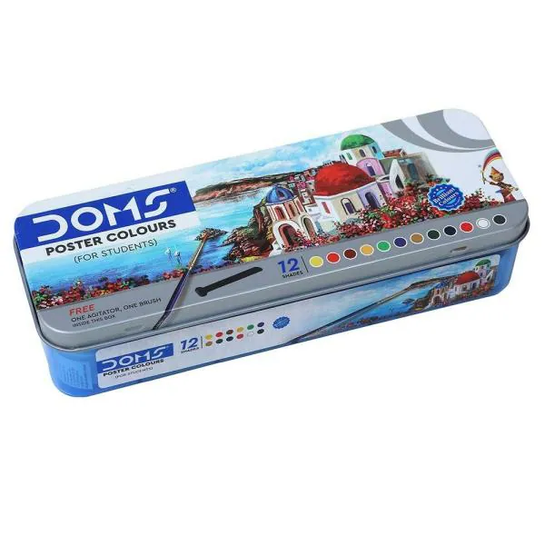 Doms Poster Colours For Students (12 Shades) - JioMart