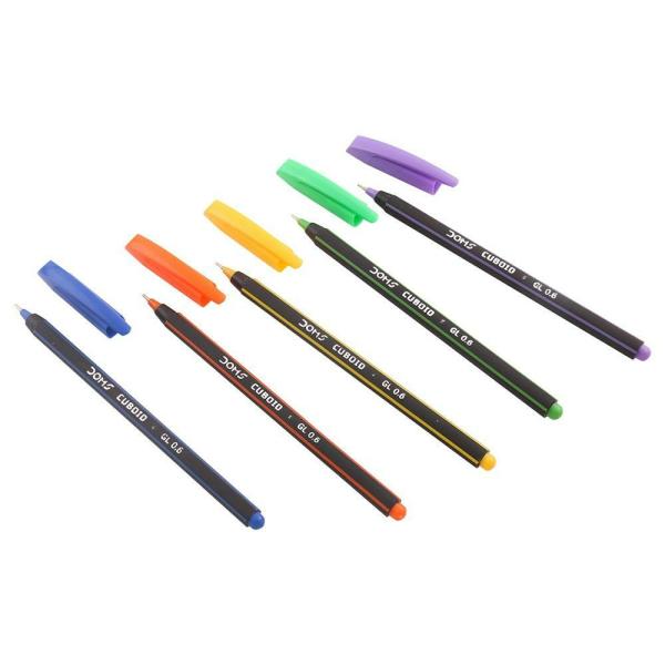 Doms 0.6 mm Cuboid Blue Ballpoint Pen (Pack of 5) - JioMart