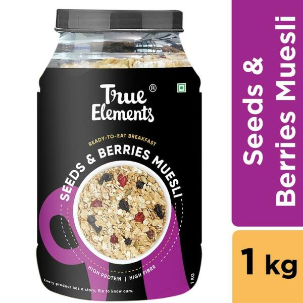 True Elements Seeds & Berries Muesli 1 kg - JioMart
