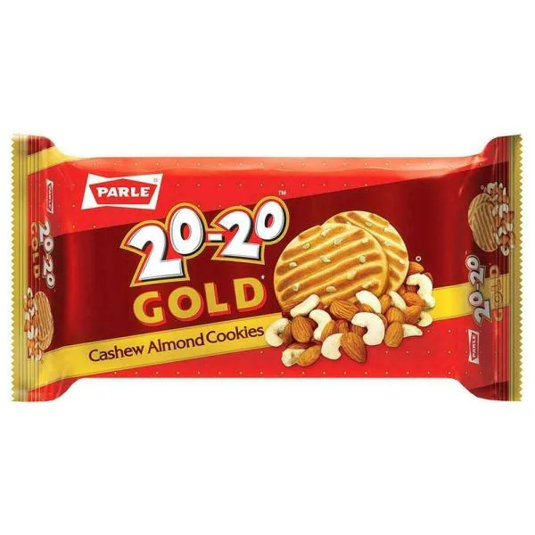 Parle 20-20 Gold Cashew Almond Cookies 200 g - JioMart