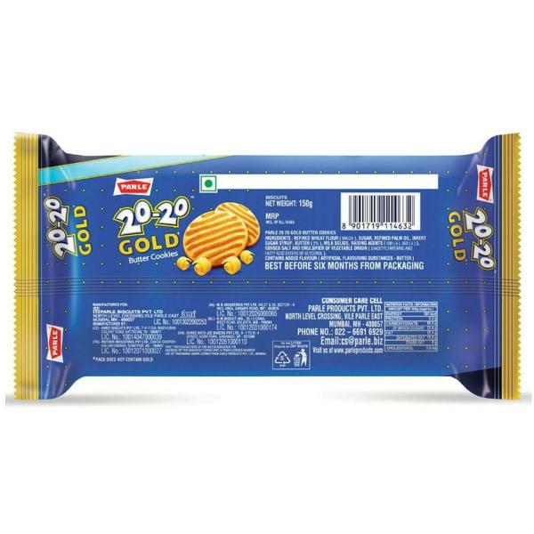 Parle 20-20 Gold Butter Cookies 150 g - JioMart