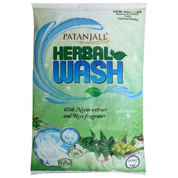 Patanjali Herbal Wash Neem & Rose Detergent Powder 5 kg - JioMart