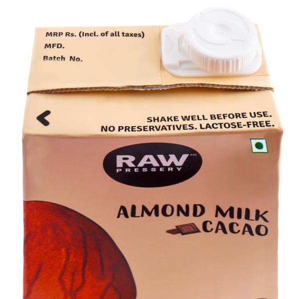 Raw Pressery Cacao Flavoured Almond Milk 1 L (Tetra Pak) - JioMart